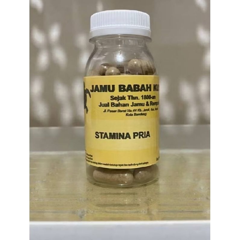 Jual Obat Jamu Kapsul Tradisional Herbal STAMINA PRIA Racikan BABAH KUYA | Shopee Indonesia