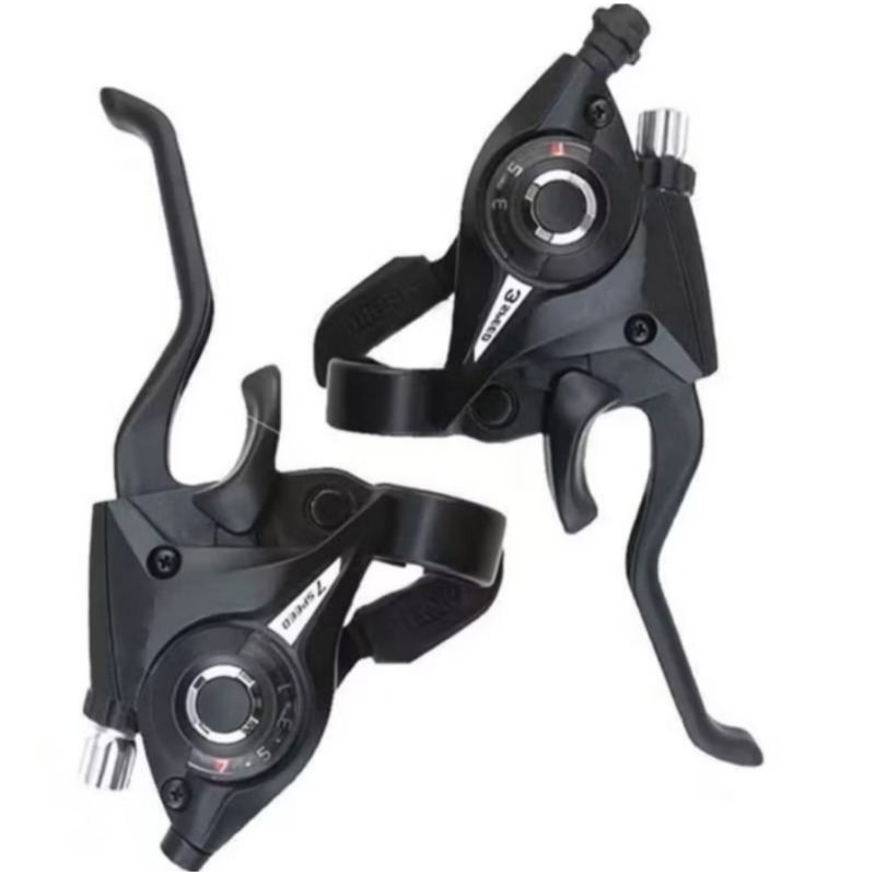 Jual Shifter Operan Gigi Sepeda MTB 3*7 Handle Alloy 1SET Kiri Kanan ...