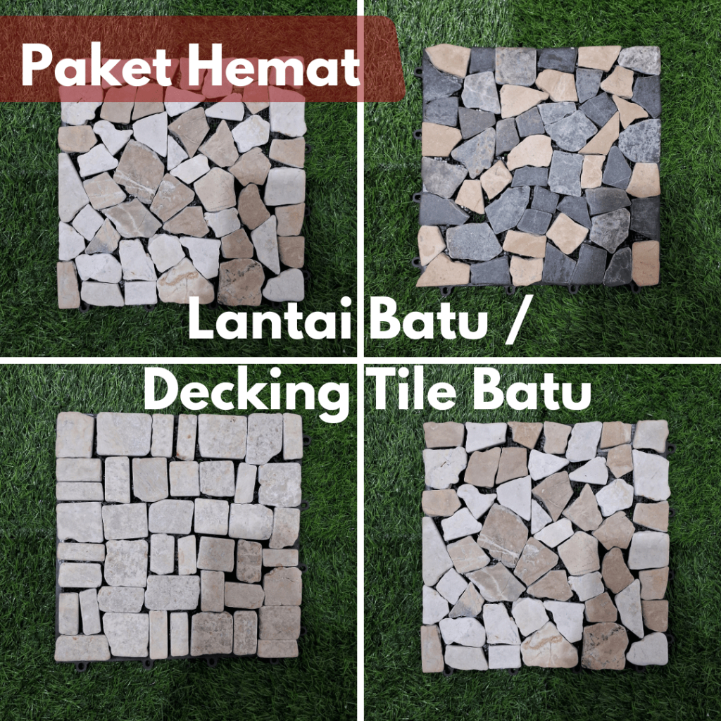 Jual Paket Hemat Decking tile Batu Alam Bisa Bongkar pasang | Shopee ...