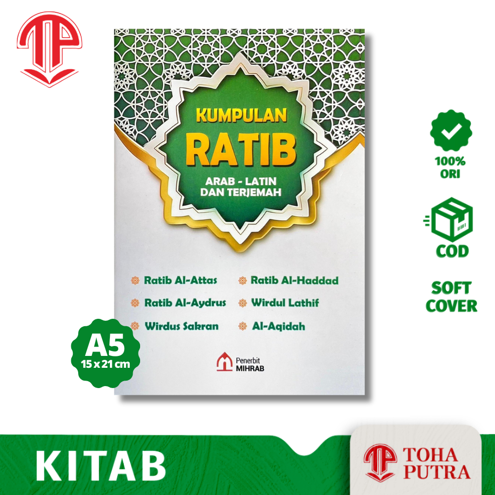 Jual (Besar A5 ) KITAB KUMPULAN RATIB ARAB LATIN TERJEMAH ( MIHRAB ...