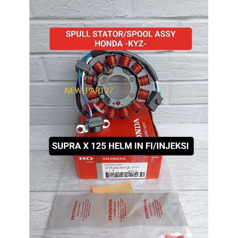 Jual Spul Assy (KYZ) spool stator Honda Supra x 125 helm in fi/injeksi (4 kabel) | Shopee Indonesia
