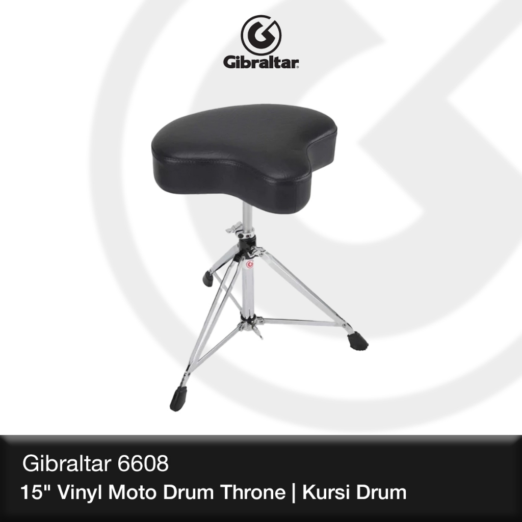 Jual Gibraltar 6608 15" Vinyl Moto Drum Throne | Kursi Drum | Shopee ...