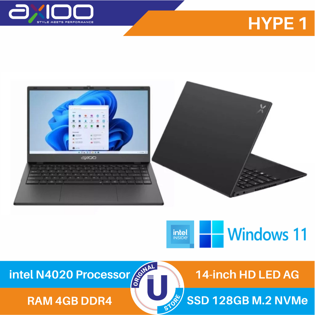 Jual AXIOO HYPE 1 INTEL N4020 4GB 128GB SSD 14-INCH HD LED WIN 11 PRE ...