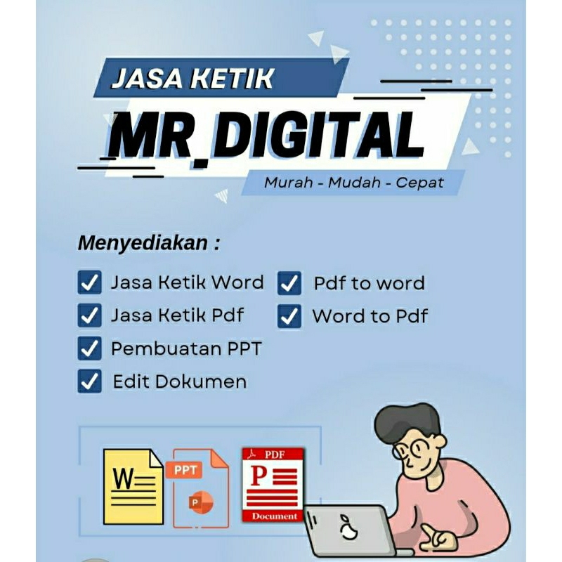 Jual Jasa ketik Ms. Word Pdf PPT Murah Mudah Cepat | Shopee Indonesia
