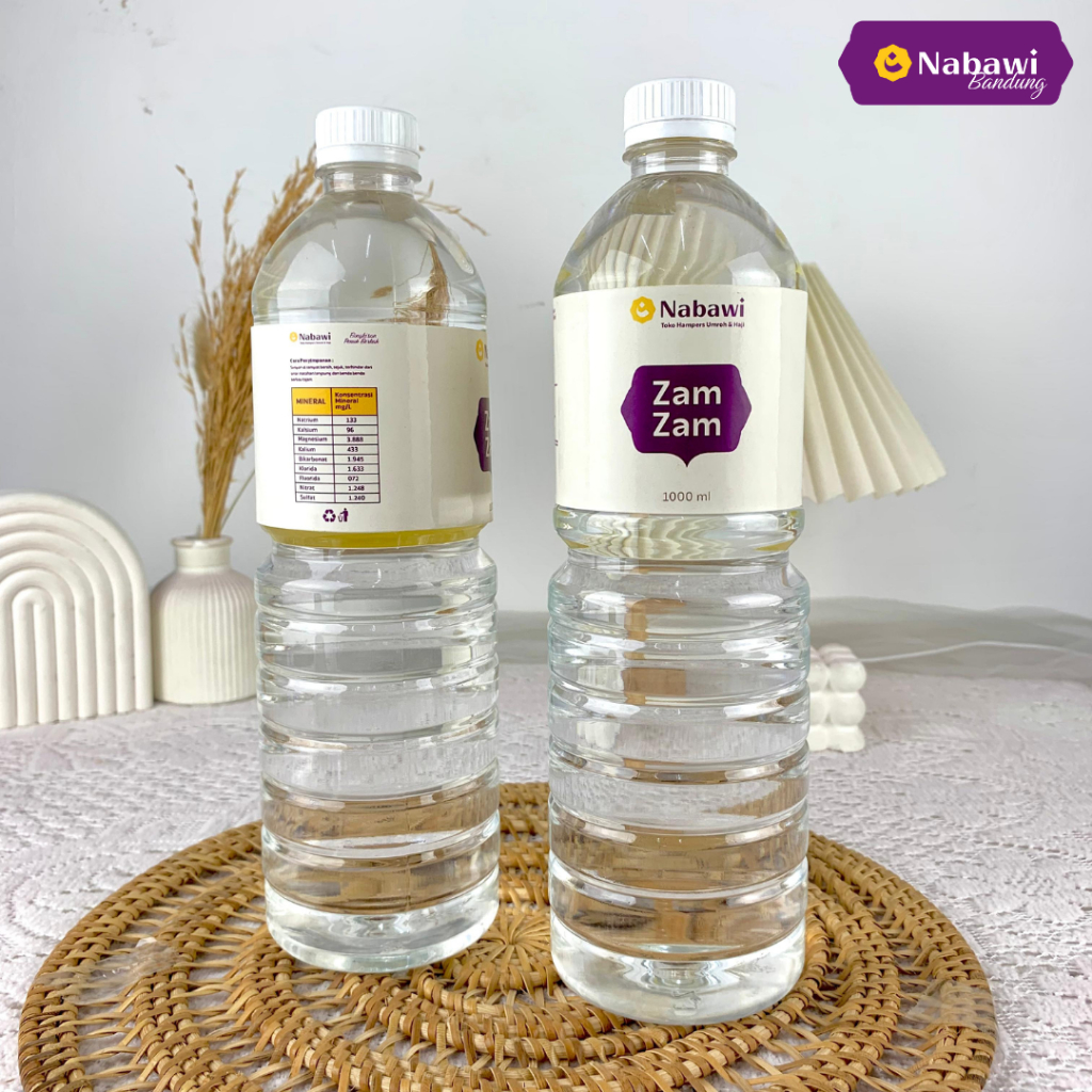 Jual Air Zam Zam Kemasan 1 Liter Zam Zam Asli Nabawi Bandung | Shopee ...