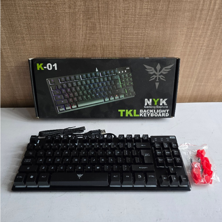 Jual NYK Backlight Keyboard Gaming TKL (K-01) | Shopee Indonesia