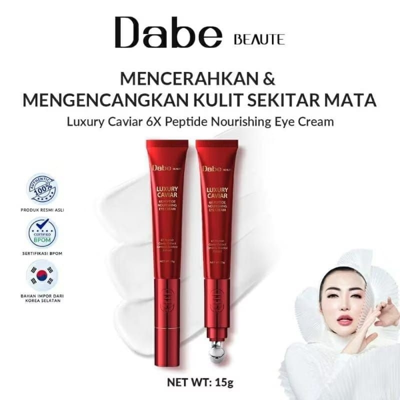 Jual Dabe Beaute - Eye Cream LUXURY CAVIAR 6X Peptide Nourishing Eye ...