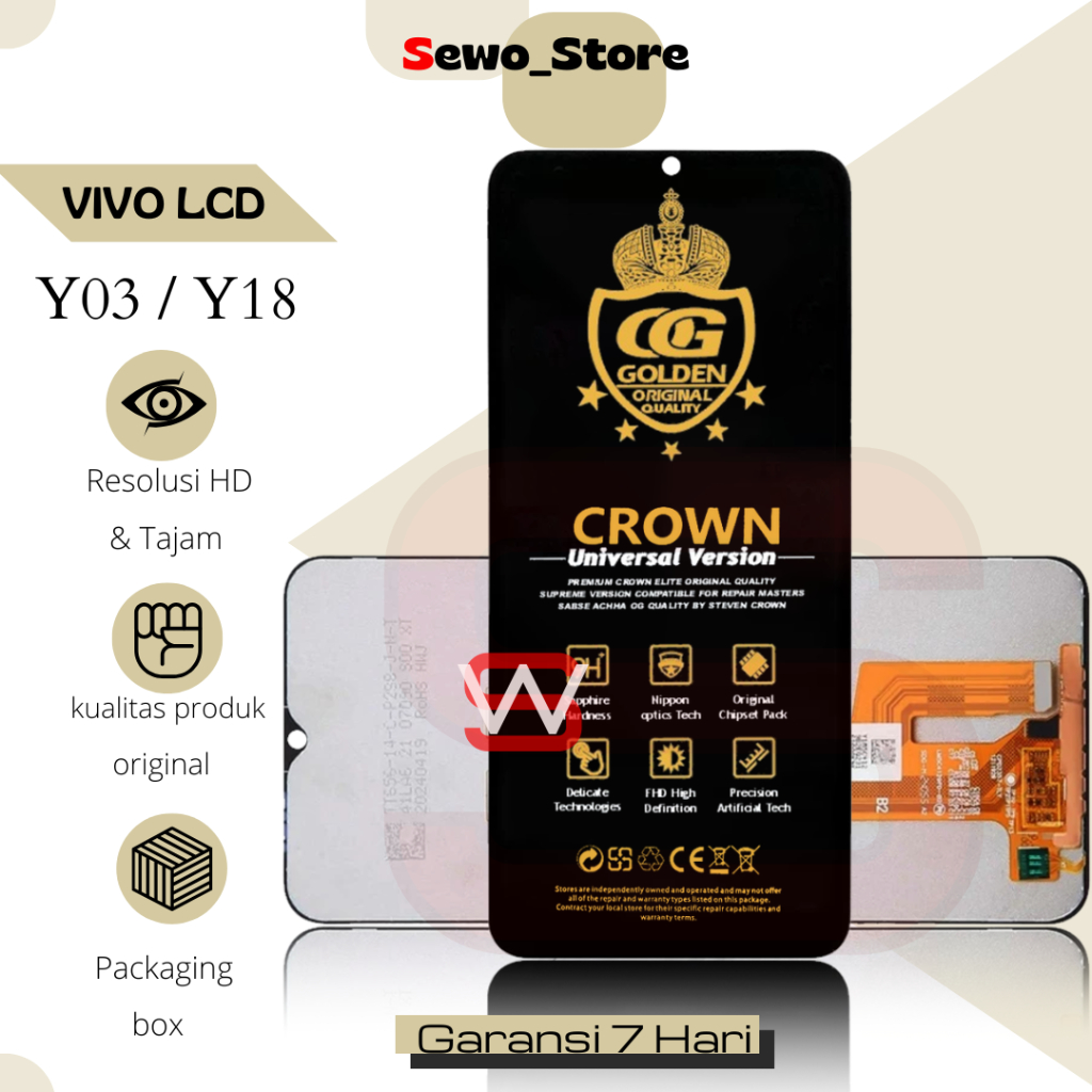 Jual LCD VIVO Y03 / TOUCHSCREEN VIVO Y03 / Y03T / Y18 / Y18E / V2332 ...