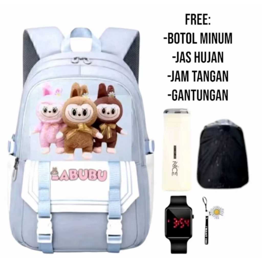 Jual Tas ransel anak motif labubuuu tas gendong anak perempuan lucu tas sekolah TK SD tas ransel ...