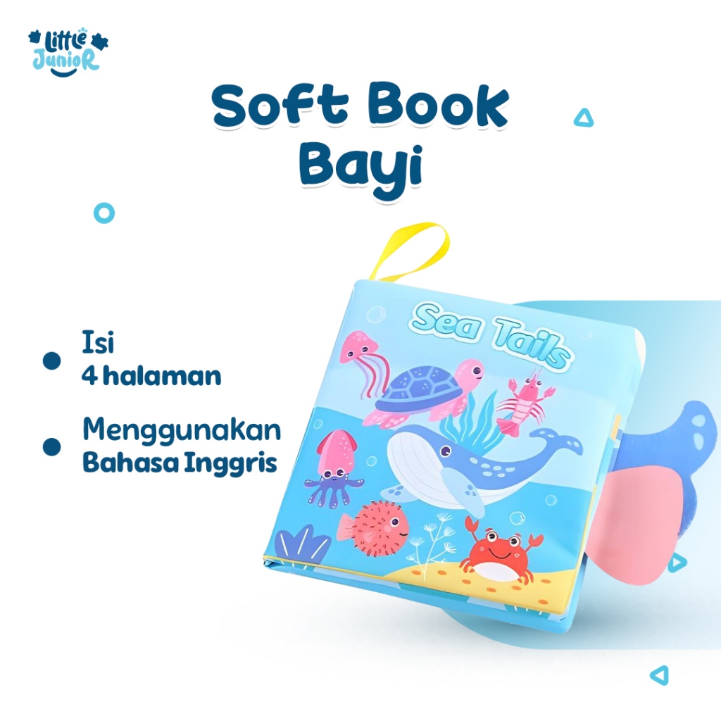 Jual Mainan Edukasi Buku Bantal Bayi Kain/ Baby Soft Book Mini/Baby ...