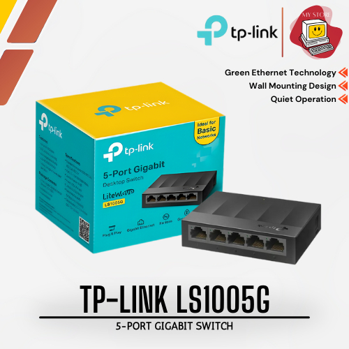 Jual TP-Link LS1005G 5 Port 10/100/1000 Mbps Gigabit Unmanaged Desktop Switch - TPLINK LS 1005G ...
