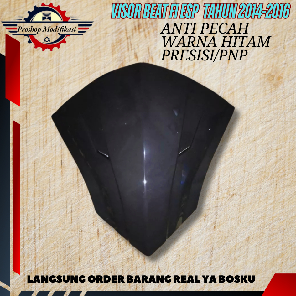 Jual PART Visor Beat Fi Esp Tahun 2014-2016 Warna Hitam Pnp VISOR BEAT ...