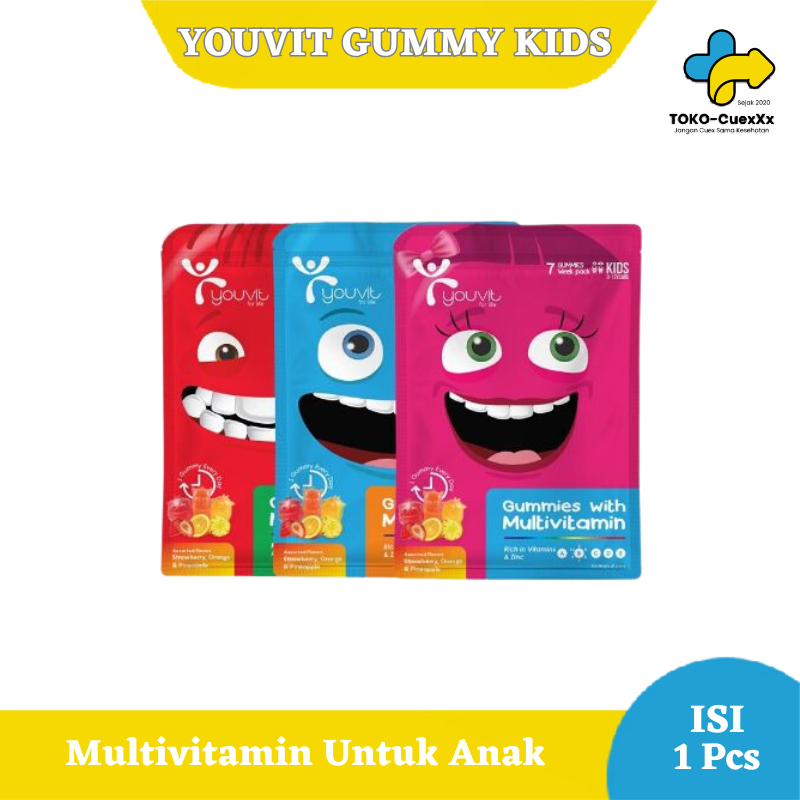 Jual Youvit Kids Gummy 1 Sachet Multivitamin Anak | Shopee Indonesia