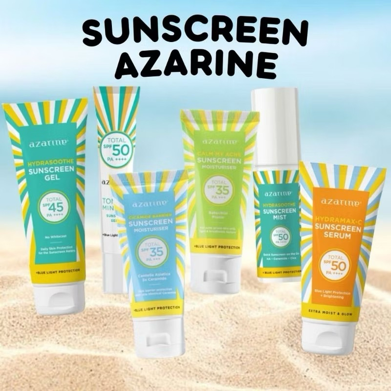 Jual azarine Hydrasoothe Sunscreen Gel SPF ++++ Daily Skin protection ...