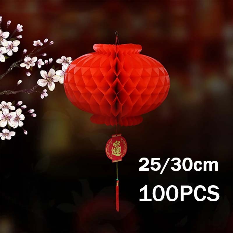 Jual 10pcs Lampion Imlek Lampu Lampion Imlek Kertas Lampion China Anti ...
