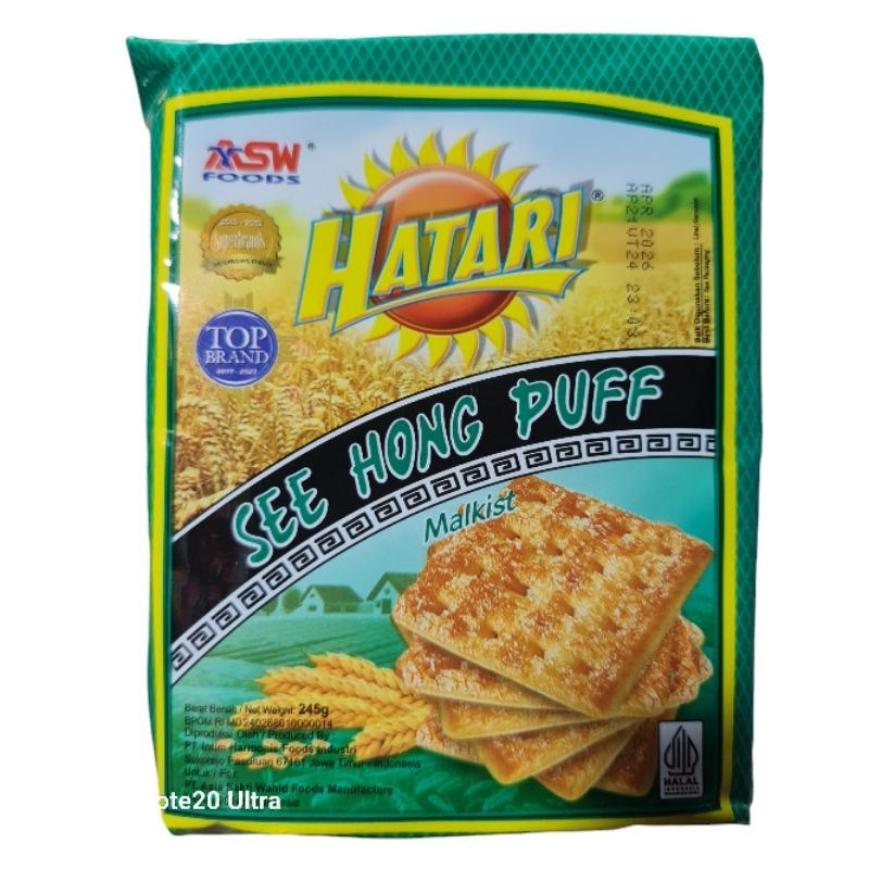 Jual Hatari See Hong Puff 245g/ Biskuit Gabin/ Malkist Hatari | Shopee Indonesia