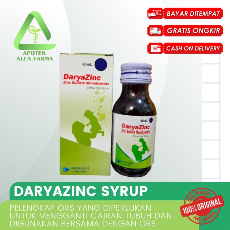 Jual DARYAZINC SYRUP 60 ML | Shopee Indonesia