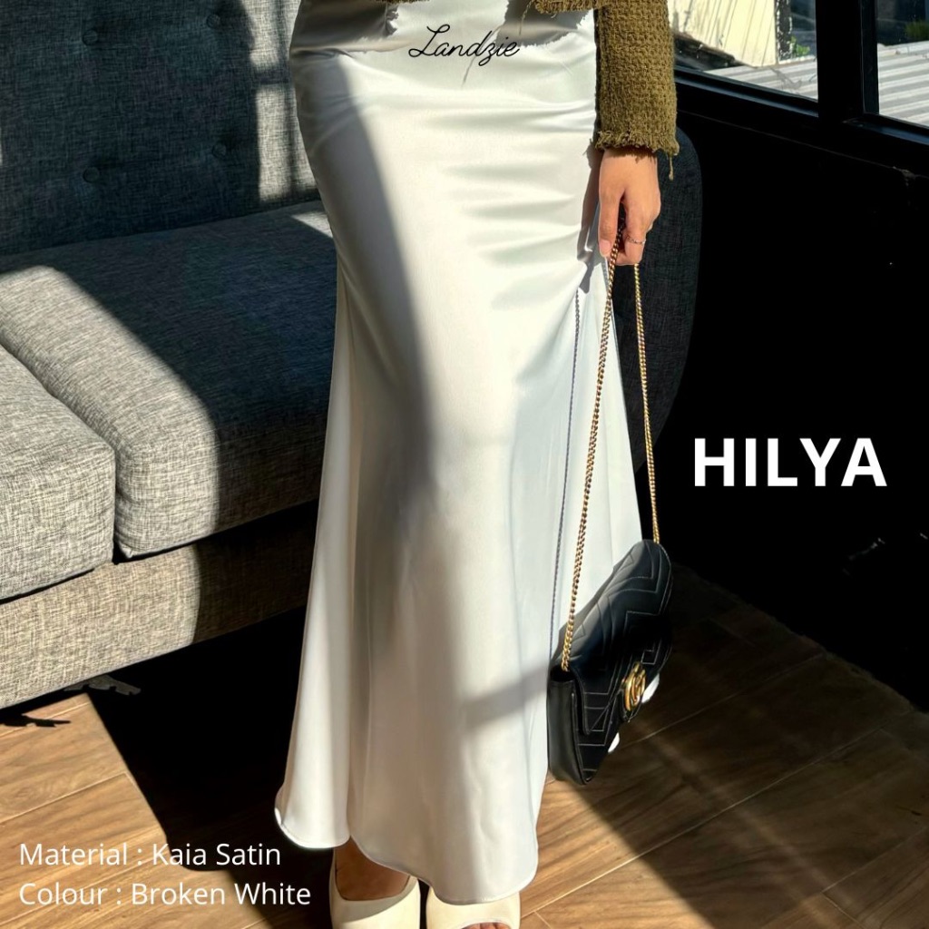 Jual Hilya Skirt by Landzie Rok Duyung Span Press Body Bawahan ...