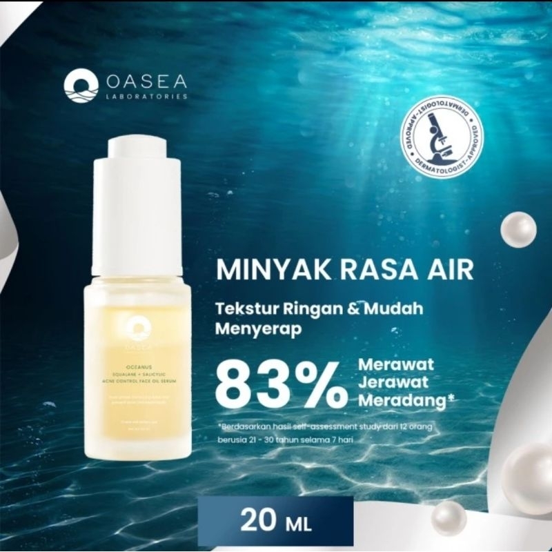 Jual Oasea Oceanus Squalane + Salicylic Acne Control Face Oil Serum ...