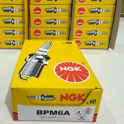 Jual Busi NGK BPM6A Harga Perkotak Isi 10 Pcs Motor Jog Zuma Piaggio Typhoon Vespa ET2 Aprilia ...