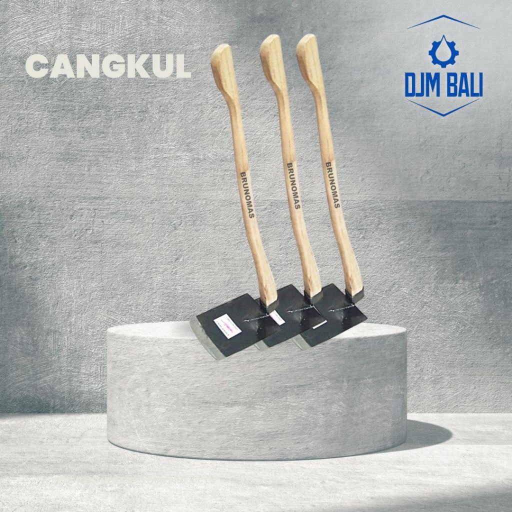 Jual SIAP PAKAI Cangkul Baja Proyek Gagang Kayu Terpasang | Shopee ...