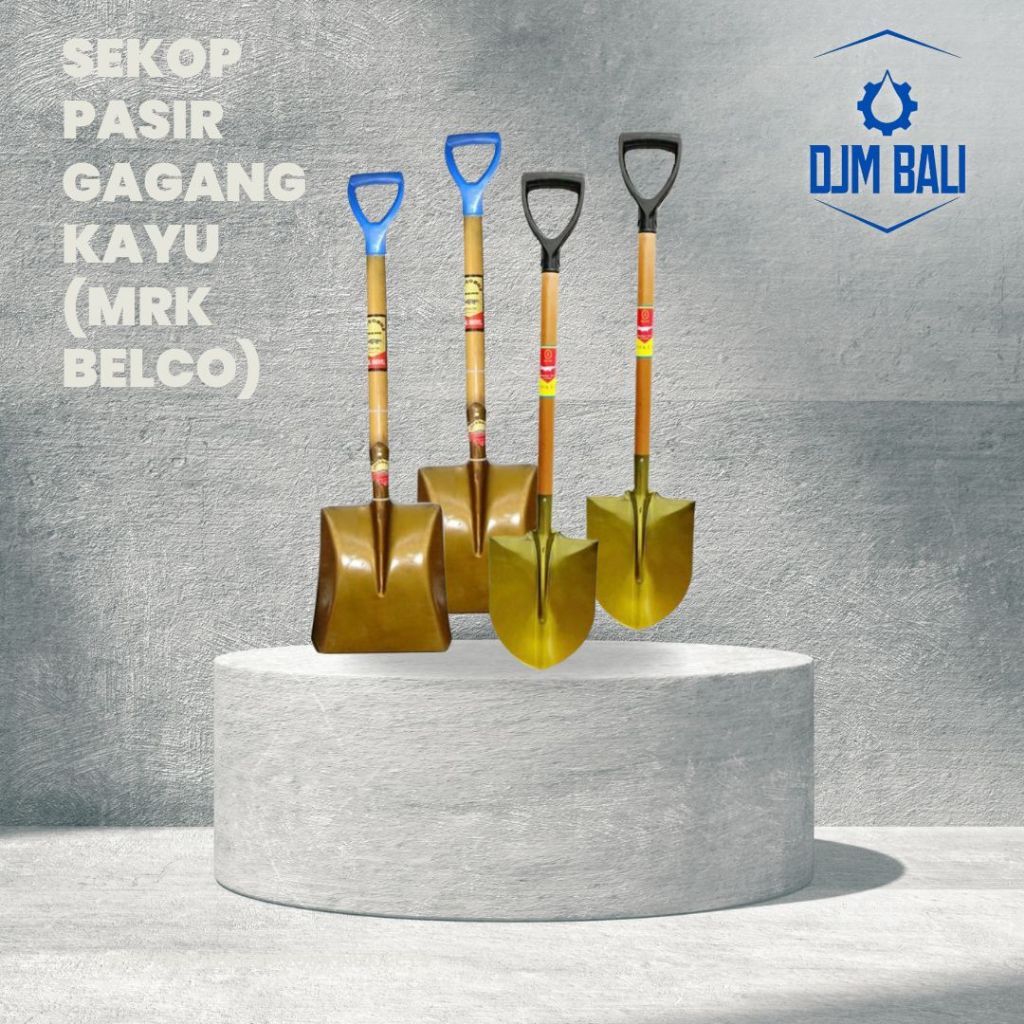 Jual BIMA Sekop Gagang Kayu Model Papak & Lancip / Sekop Pasir/ Sekop ...