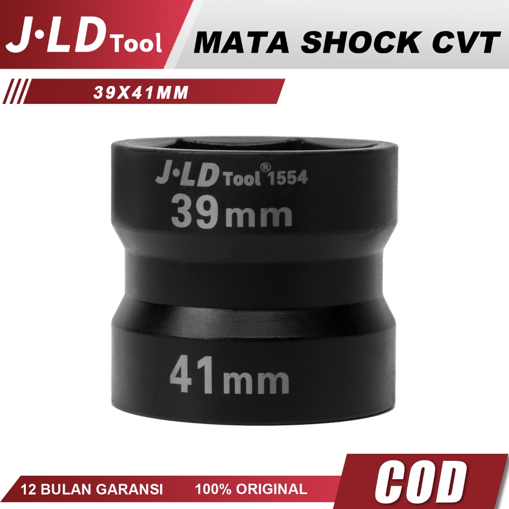 Jual JLD Mata Kunci Shock CVT Double Head 39×41MM Shallow Impact Socket Coupling Double Mata Sok ...