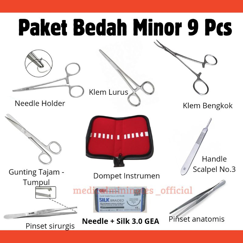 Jual TERMURAH | Paket Bedah Minor / Instrumen Set Bedah | Shopee Indonesia