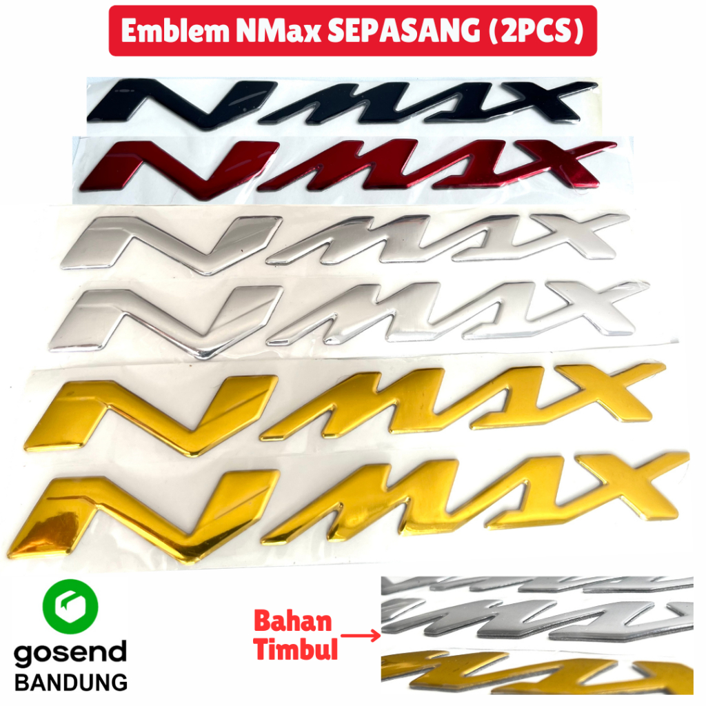 Jual 2PCS Emblem Stiker Sticker Motor Yamaha Logo NMAX N Max Sepasang ...