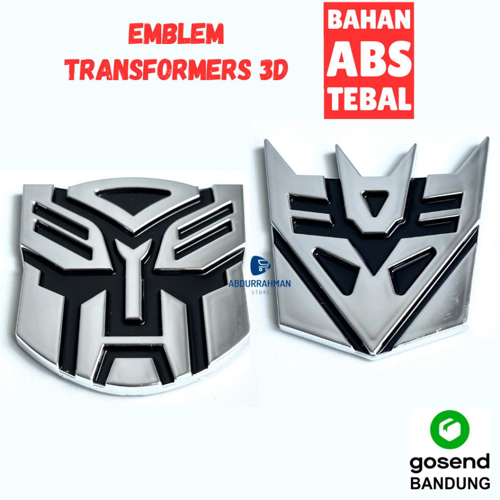 Jual Emblem Stiker Sticker Mobil Motor Logo TRANSFORMERS ABS autobot ...