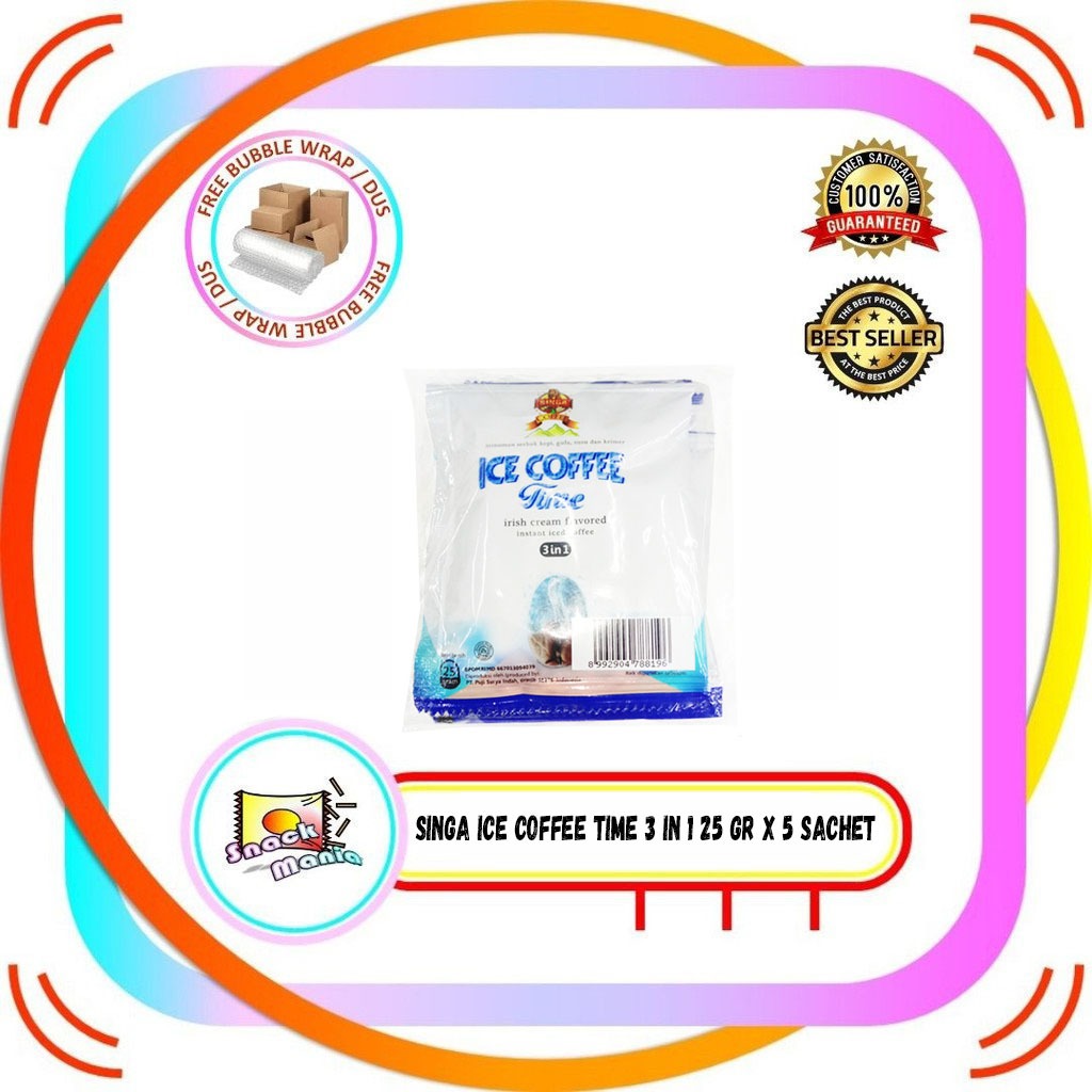 Jual Kopi Singa Ice Coffee Time 3 in 1 ~ 25 gr x 5 Sachet Irish Cream ...