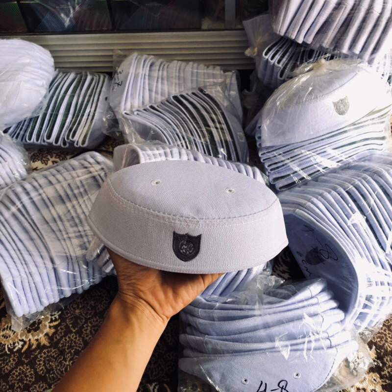 Jual MALAYSIA TINGGI 5cm Kopyah abdul hamid bahan tebal Kopyah haji ...