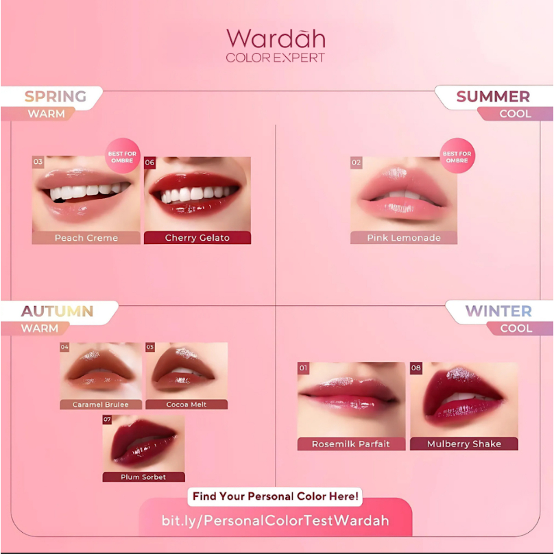 Jual WARDAH-NEW! Wardah Moist Dew Tint 3 g - Liptint yang Mengadung ...