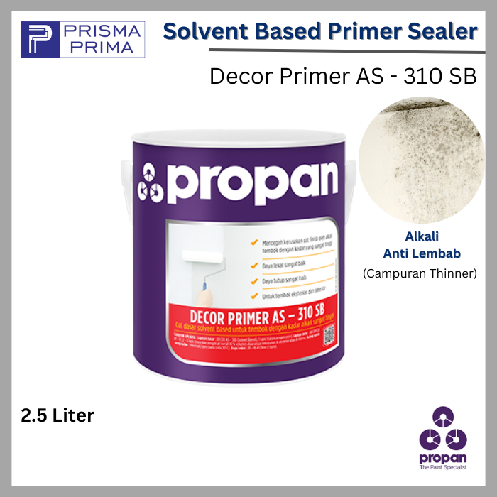 Jual Cat Dasar Tembok Propan Decor Alkali Resisting Primer AS - 310 Anti Lembab Jamur Solvent ...