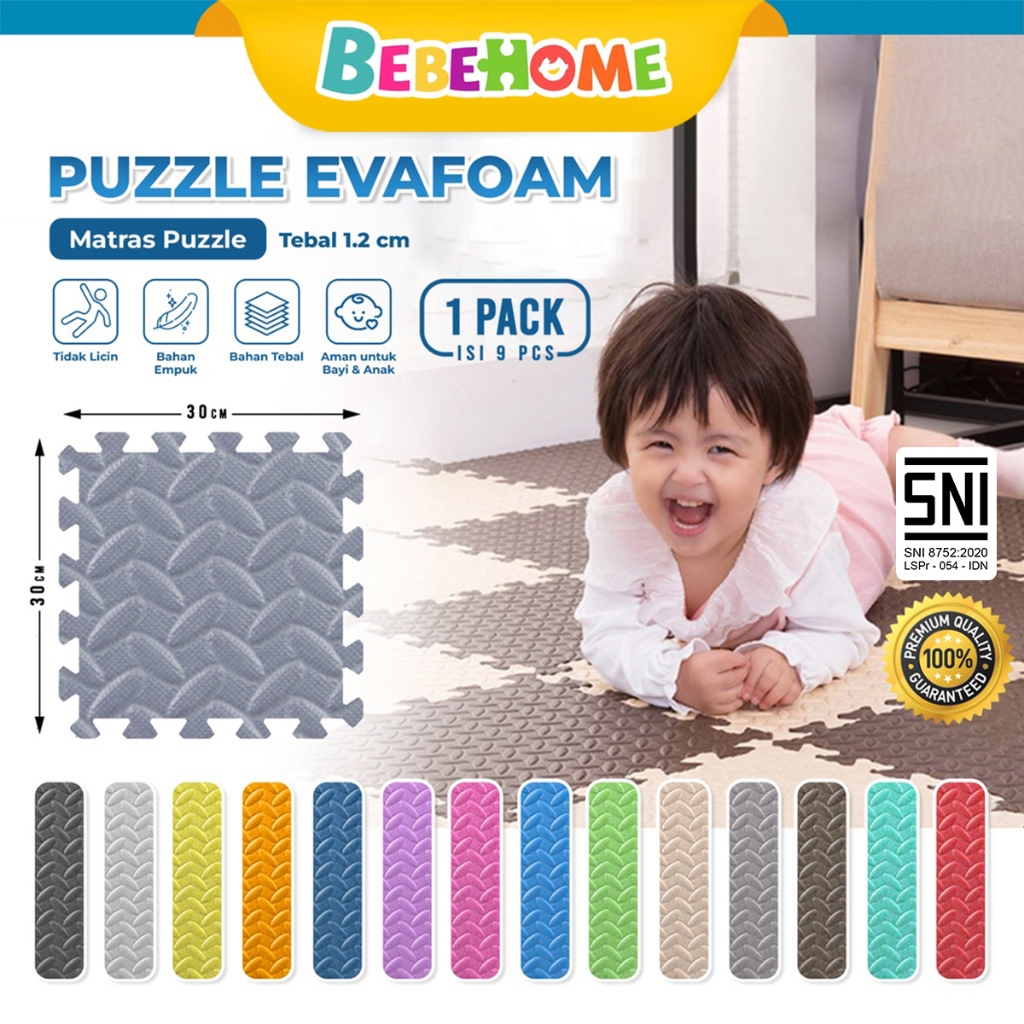 Jual Bebehome Puzzle Alas Lantai Evafoam Polos Premium Tebal 12mm ...