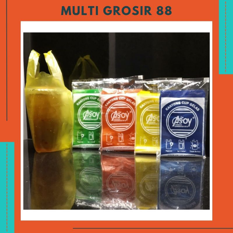 Jual MG88 HD Jus Kantong Plastik Kresek Cup Gelas Minuman Es Teh Jumbo Pop Ice Boba Uk. 10 x 30 ...