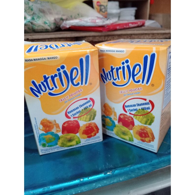 Jual Nutrijel jelly powder rasa mangga/ 1 box isi 12 sachet | Shopee ...
