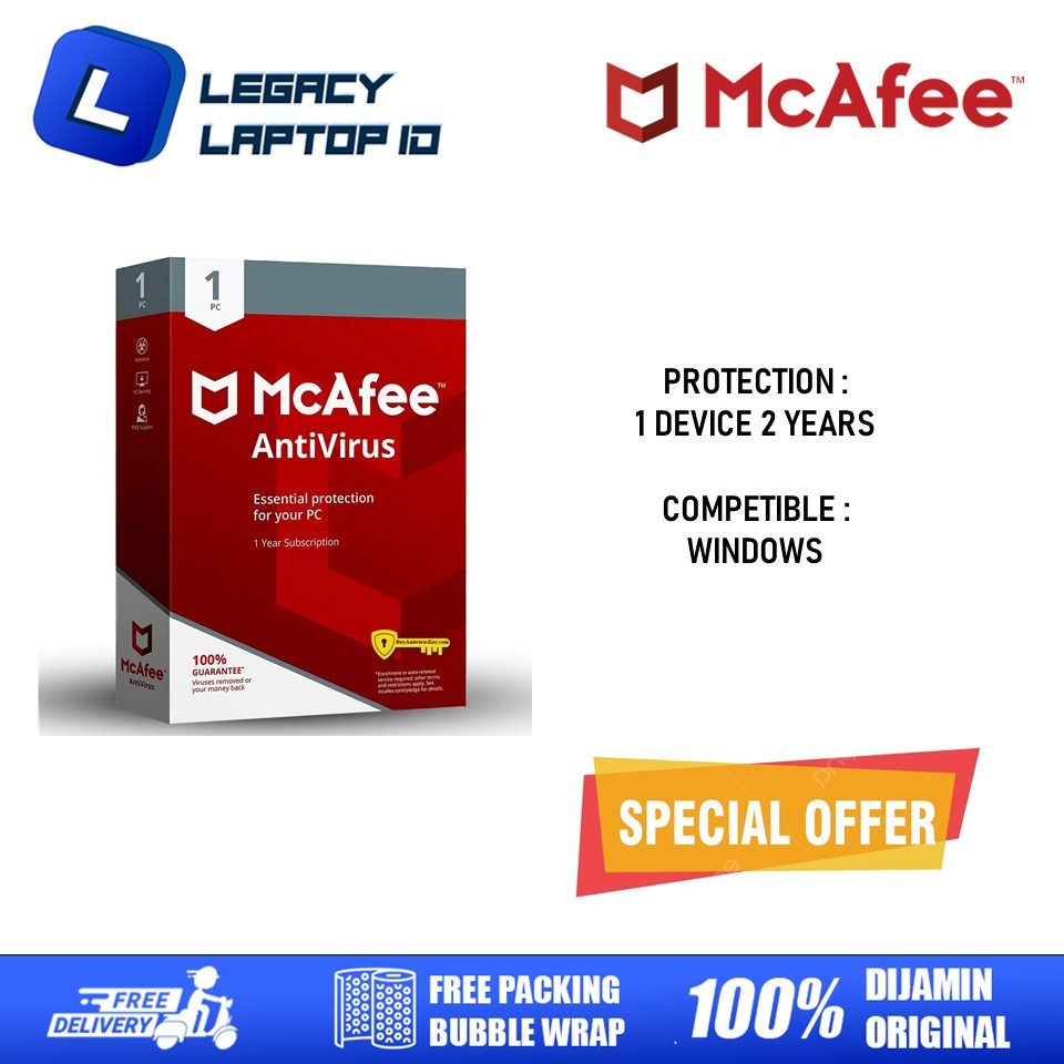 Jual Promo Anti Virus McAfee Original 2 Tahun | Shopee Indonesia