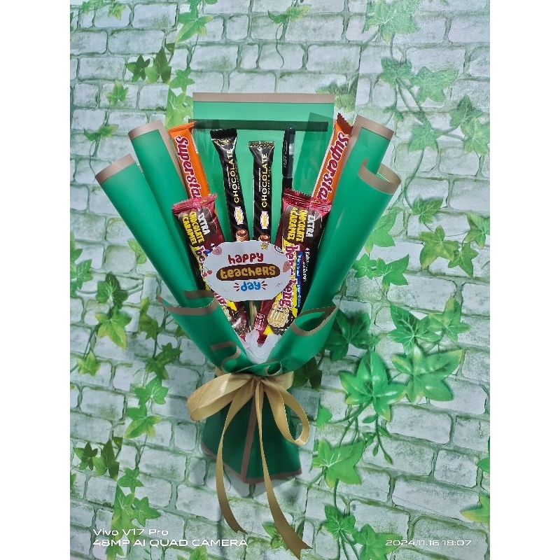 Jual Bucket hari guru/buqet coklat | Shopee Indonesia