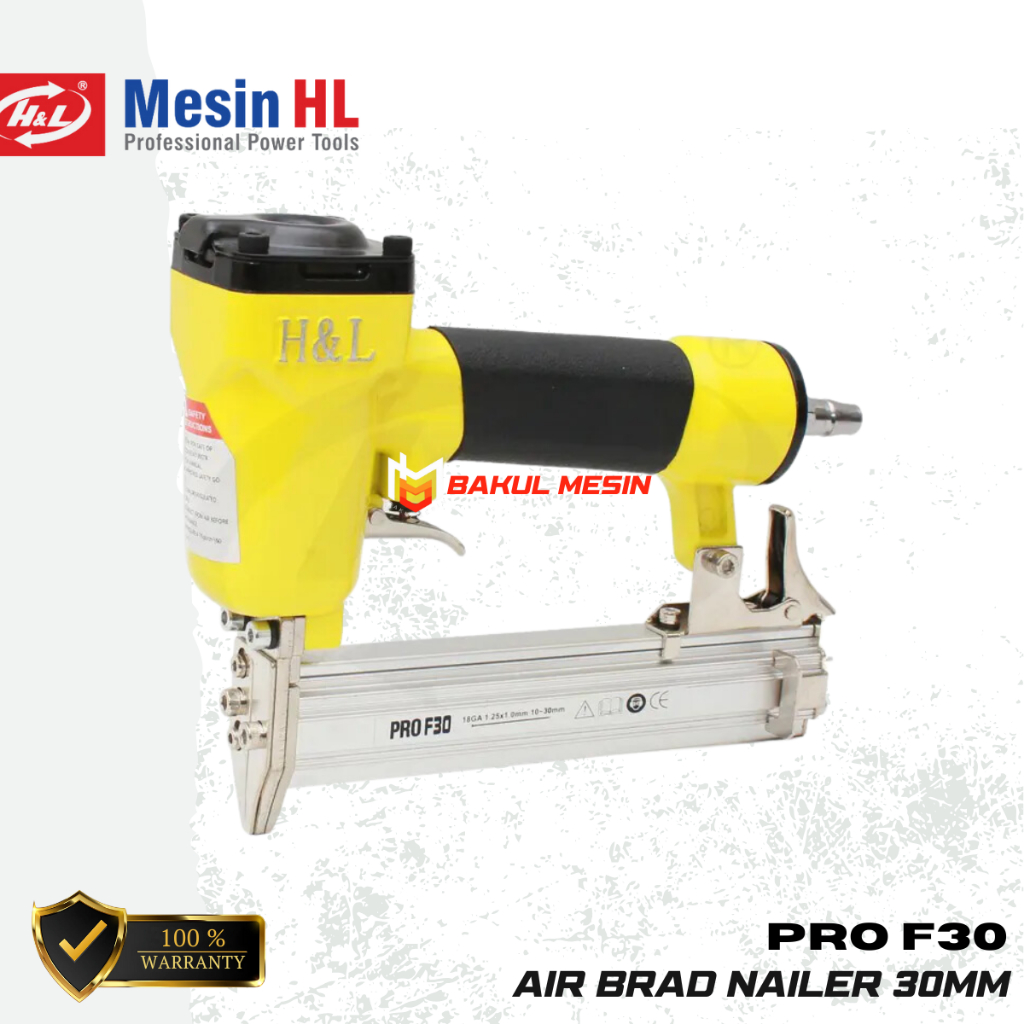 Jual H&L PRO F30 Mesin paku tembak angin PROF30 air brad nailer 30mm ...