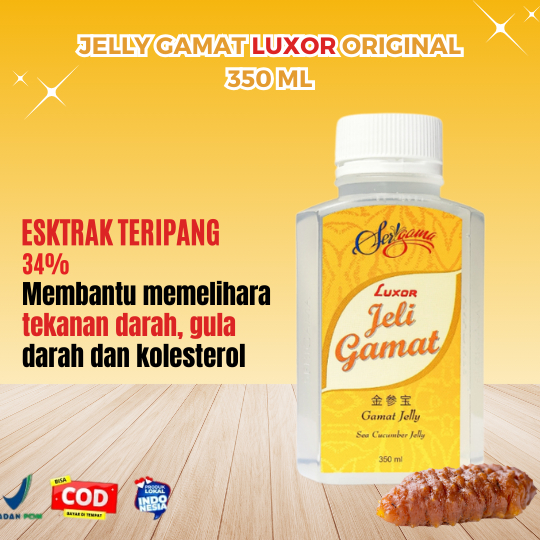 Jual Gamat Luxor Jelly 350ml – Ekstrak Tripang 100% Alami, Kemasan Baru ...