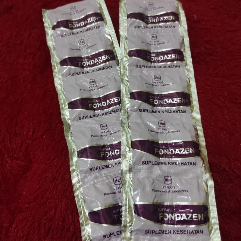 Jual Fondazen Kapsul Strip isi 10 Tablet - Suplemen Tambah Darah Anemia ...