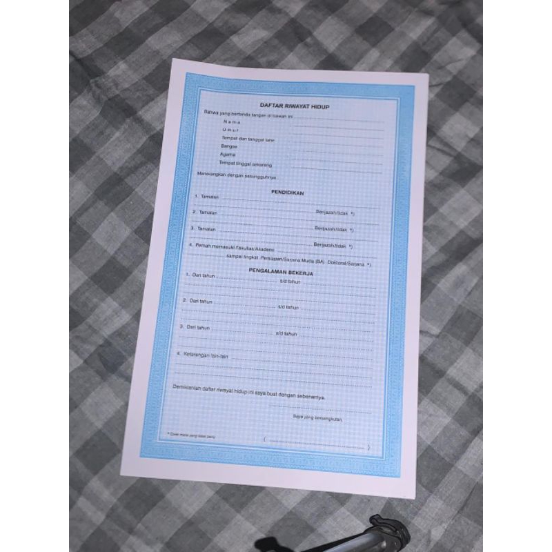 Jual Daftar riwayat hidup | Shopee Indonesia