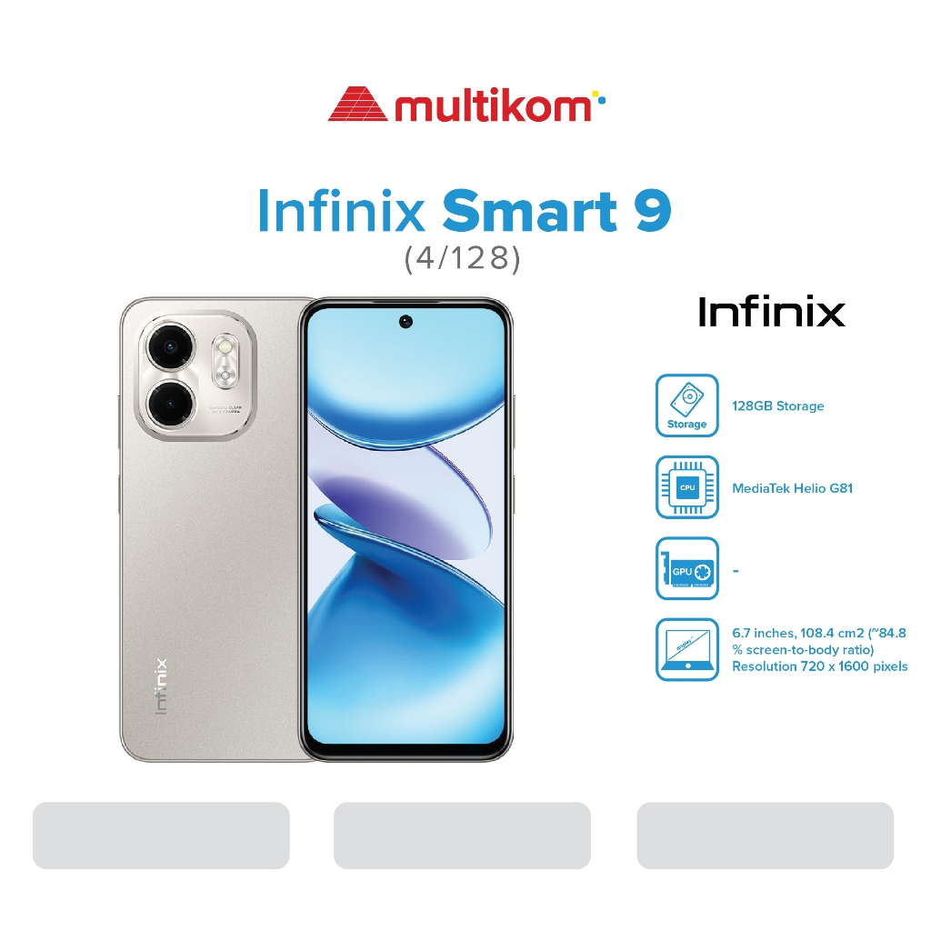 Jual Infinix Smart 9 4/128 GB Garansi Resmi ORIGINAL BLACK | Shopee Indonesia