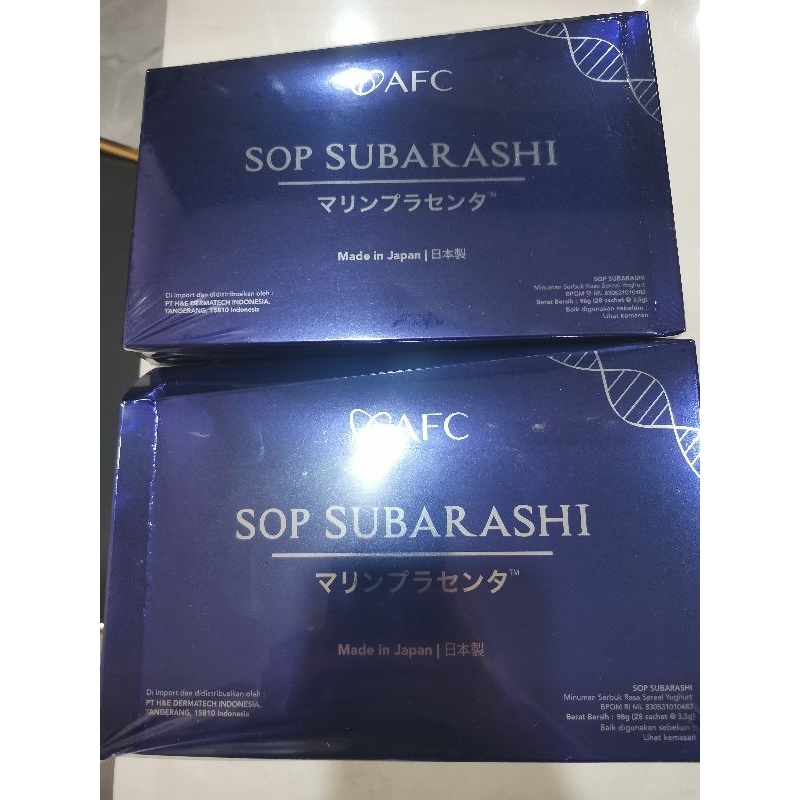 Jual SOP SOP PAKET 2 BOX SUBARASHI ORIGINAL JAPAN | Shopee Indonesia