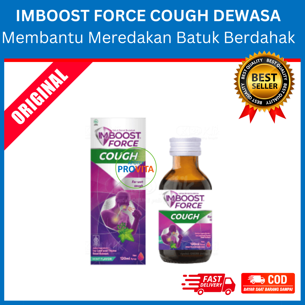 Jual IMBOOST FORCE COUGH DEWASA 120ML SYRUP - Obat Batuk Berdahak ...