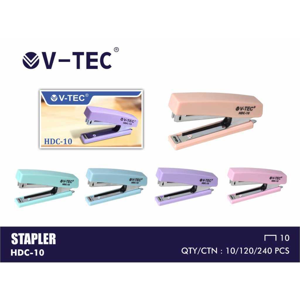 Jual STAPLES BESAR JILID BUKU TEBAL V-TEC HDC-10 STAPLER WARNA PASTEL ...