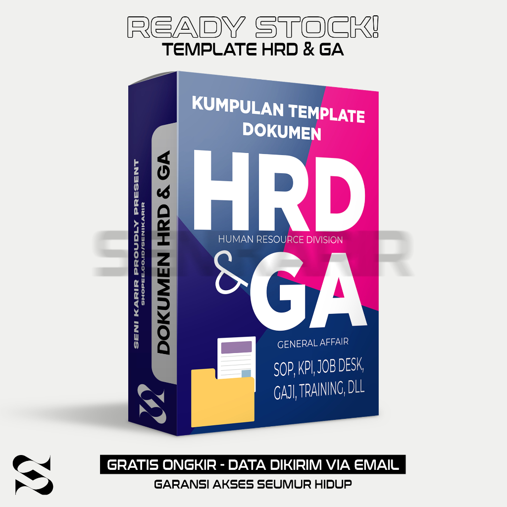 Jual Template HRD & GA Lengkap - Rekrutmen + Orientasi + Kompensasi ...