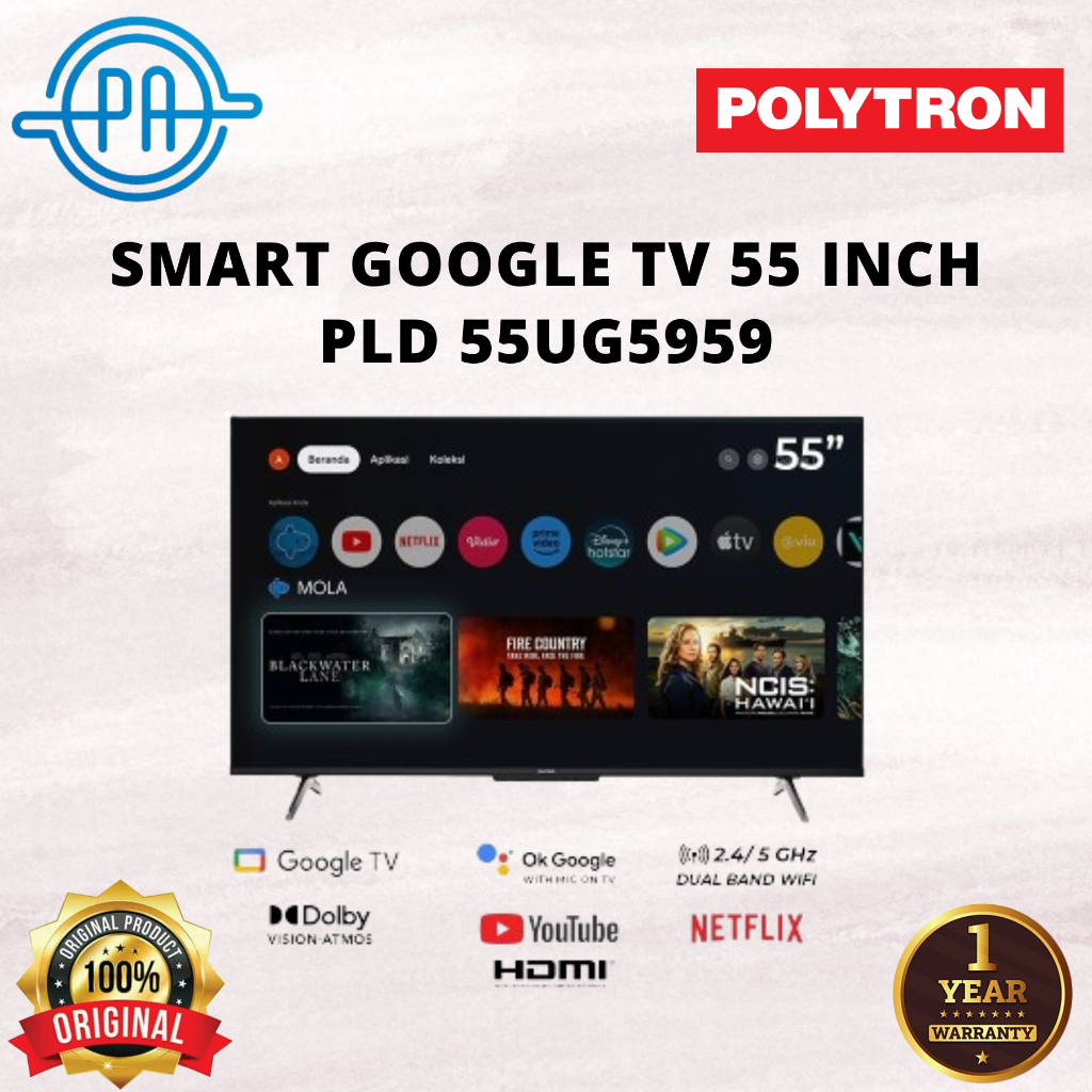 Jual TV POLYTRON 4K UHD 55 INCH PLD 55UG5959 / PLD55UG5959 / 55UG 5959 ...