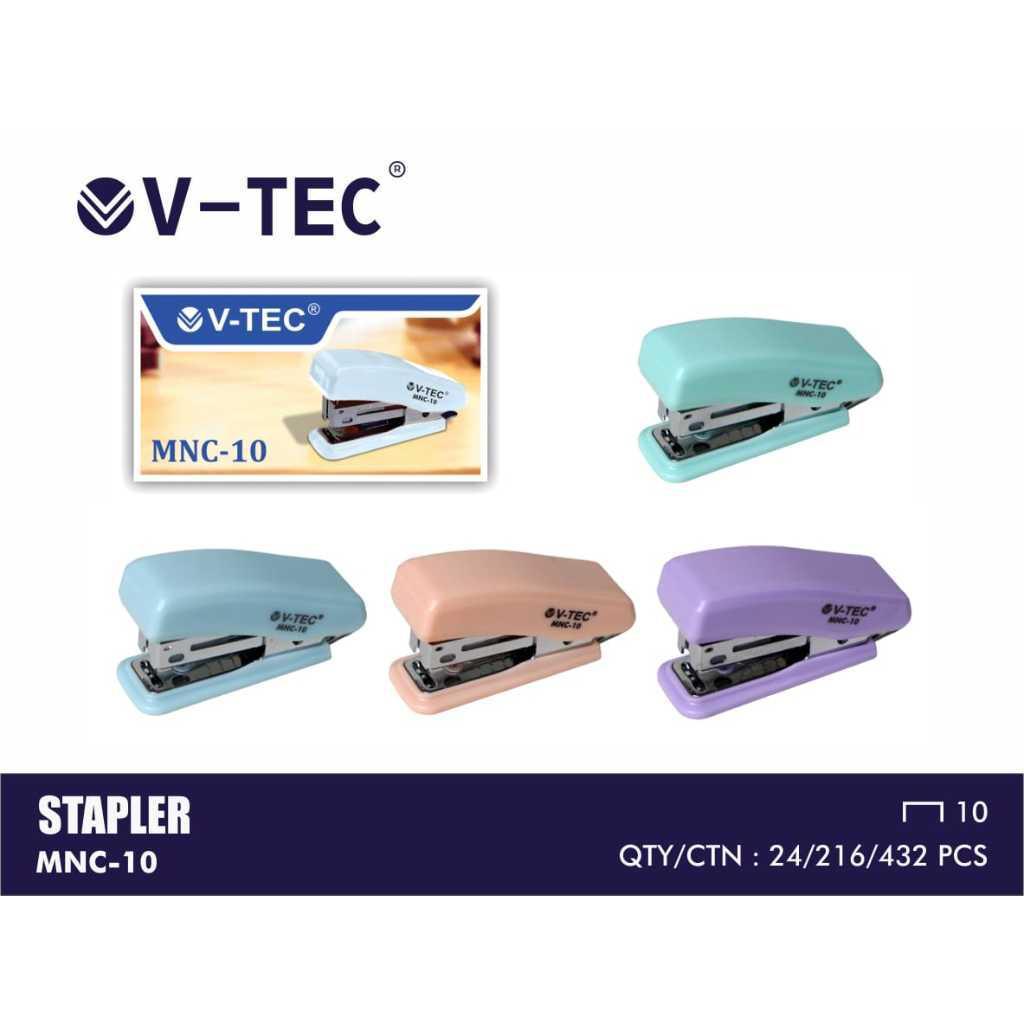 Jual STAPLES JILID BUKU MINI V-TEC MNC-10 WARNA PASTEL STAPLER ISI ...